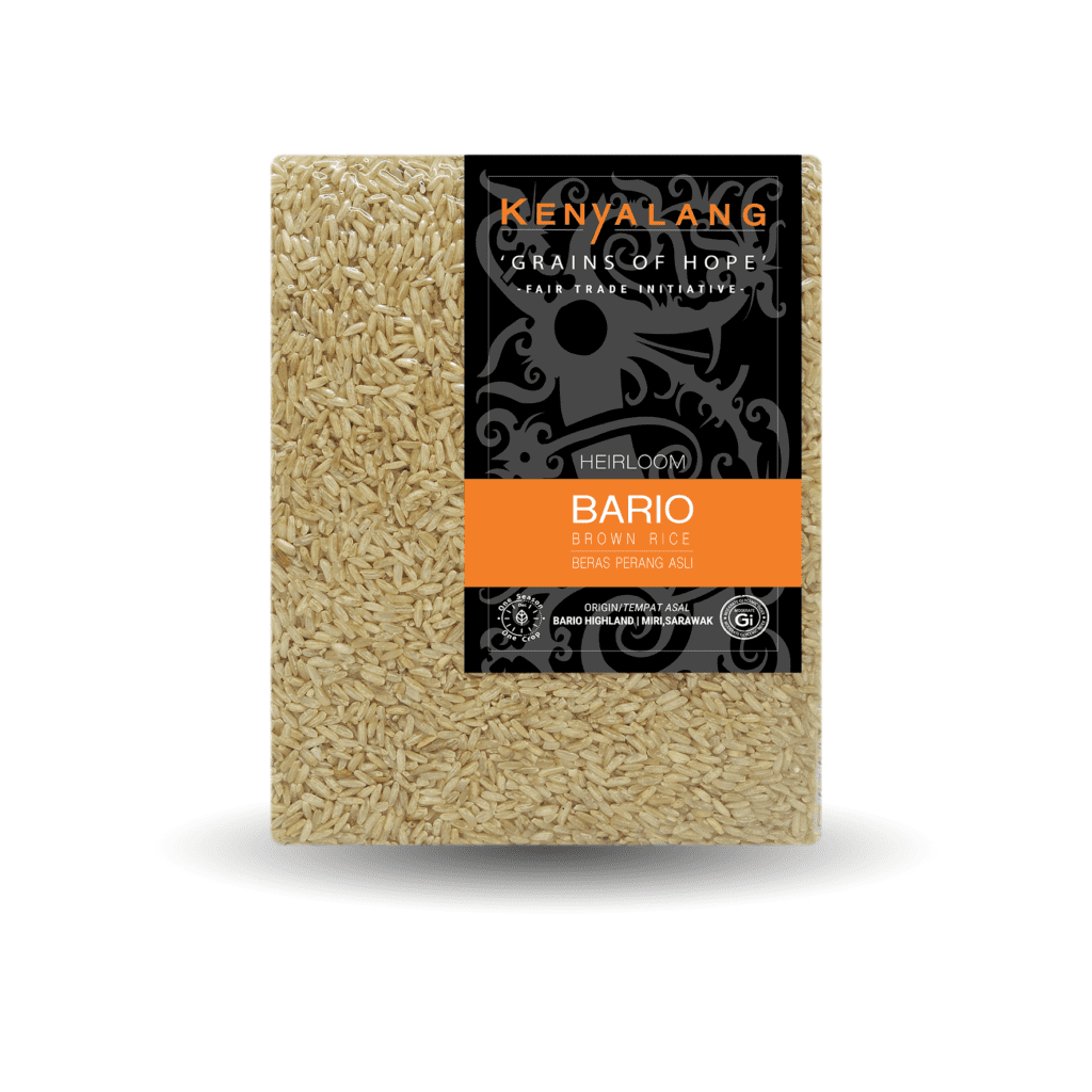 KENYALANG Sarawak Bario Brown Rice (Heirloom) 1kg - Bountiful Harvest